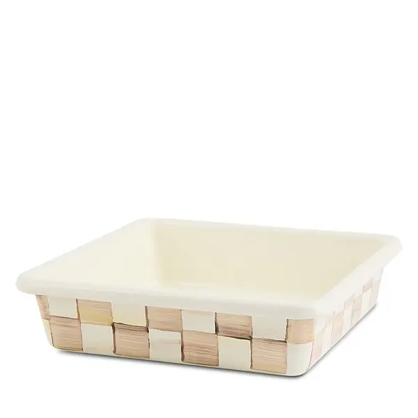 MACKENZIE-CHILDS Mocha Check 8 Square Baking Pan - No Color