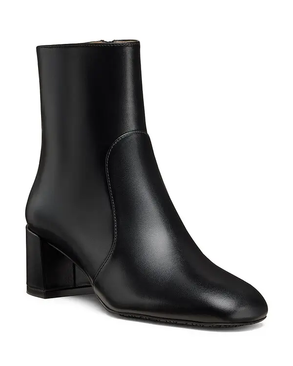 STUART WEITZMAN Maeve Zip Booties - Black