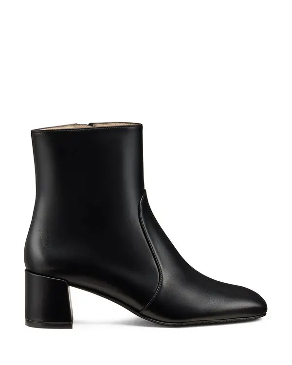 STUART WEITZMAN Maeve Zip Booties - Black