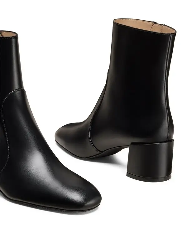 STUART WEITZMAN Maeve Zip Booties - Black