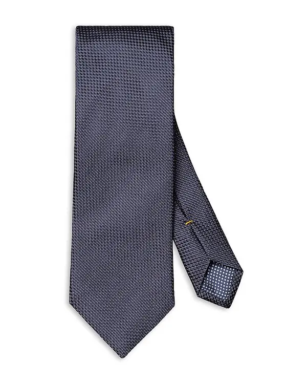 Eton Pin Dot Silk Neck Tie - Navy