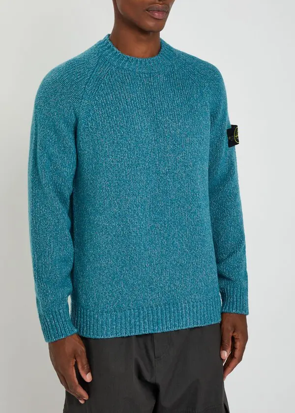 Stone Island Logo Knit Jumper