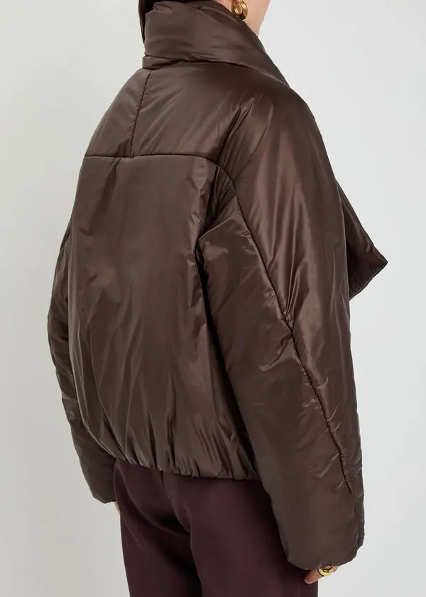 ARMARIUM Scarf-effect Padded Nylon Jacket