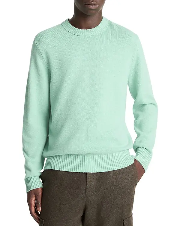 Vince Wool And Cashmere Crewneck Sweater - Dark Caterpillar