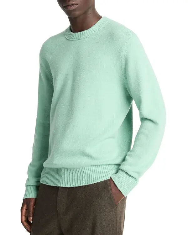 Vince Wool And Cashmere Crewneck Sweater - Dark Caterpillar