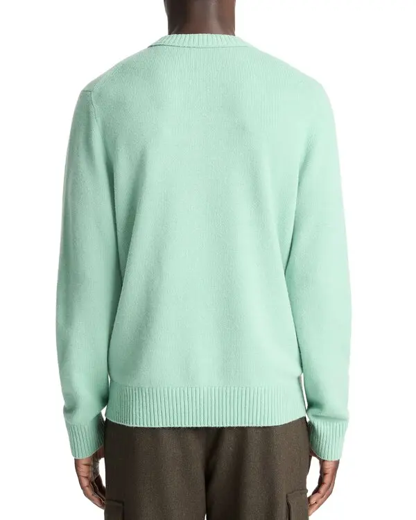 Vince Wool And Cashmere Crewneck Sweater - Dark Caterpillar