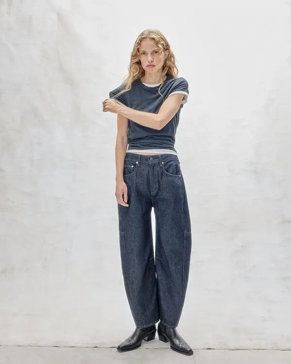 Rag & Bone Charlie High-rise Cropped Barrel Jeans - Twtri