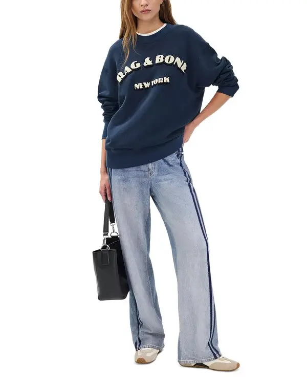 Rag & Bone Miramar Terry Wide-leg Track Pants - Coney