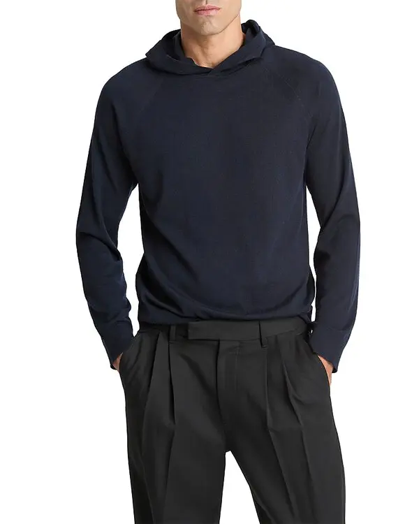 Vince Merino & Cashmere Pullover Hoodie - Coastal