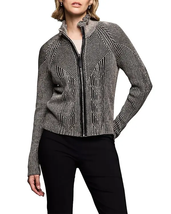 NIC+ZOE Engineered Zip Cardigan