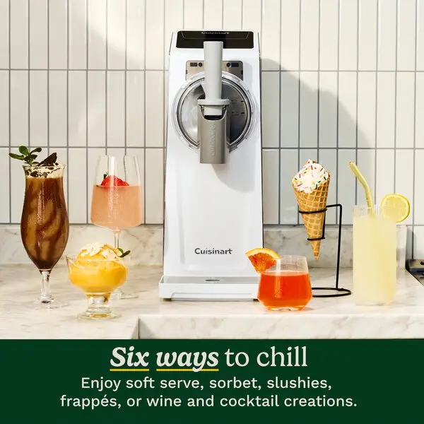 CUISINART 6 In 1 Slushy And Soft Serve Maker