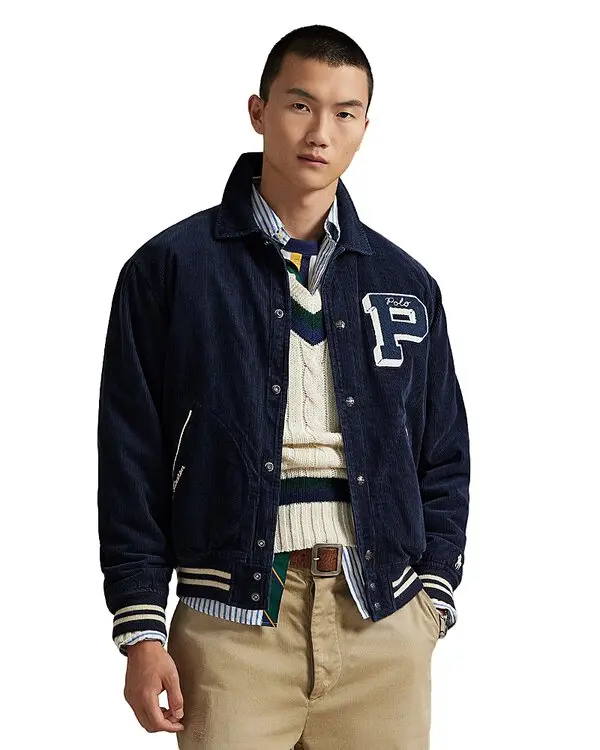 Polo Ralph Lauren Corduroy Letter Jacket