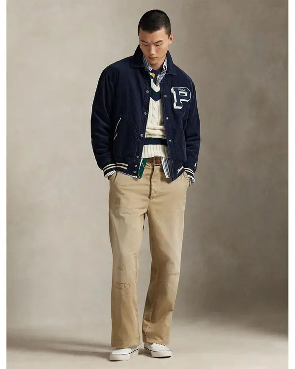 Polo Ralph Lauren Corduroy Letter Jacket
