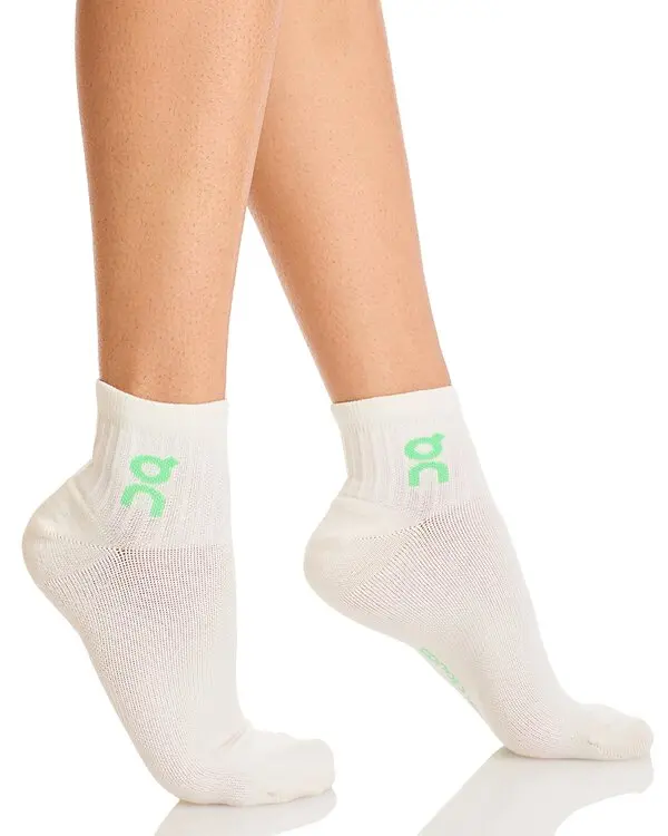 On Logo Mid Socks Pack Of 3 - Desert/wash