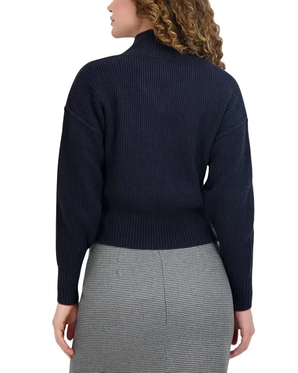 POINT Chunky Knit Pullover Sweater - Navy