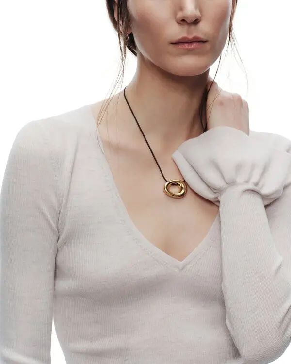 SAINT ART Watson Wool Ruffle Knit Sweater