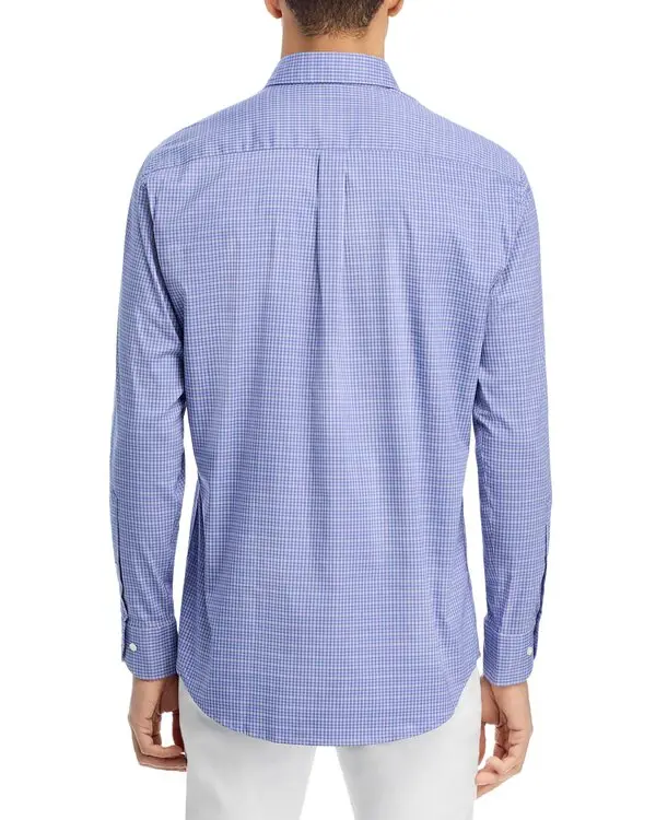 Peter Millar Stowe Crown Lite Cotton Stretch Sport Shirt - Deep Violet