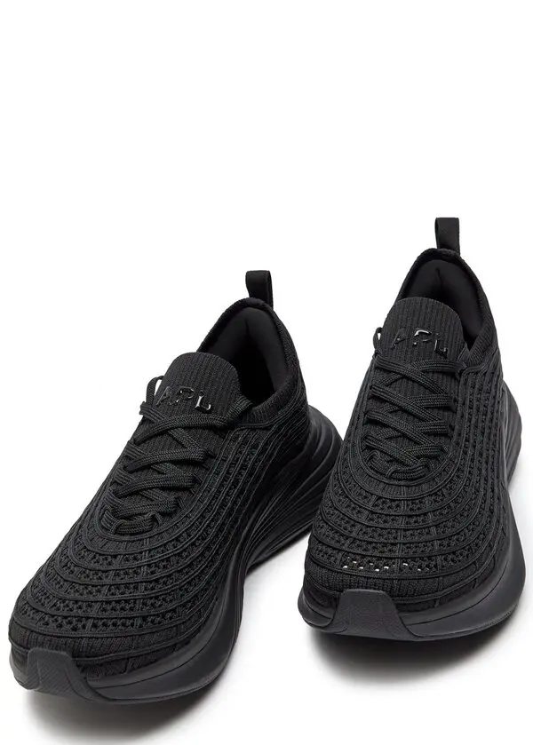 Apl Techloom Zipline Knit Sneakers - Black