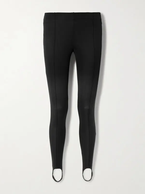 THE FRANKIE SHOP Caserta Piped Stretch-jersey Stirrup Leggings
