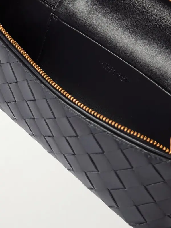 Bottega Veneta Intrecciato Leather Tote - Blue