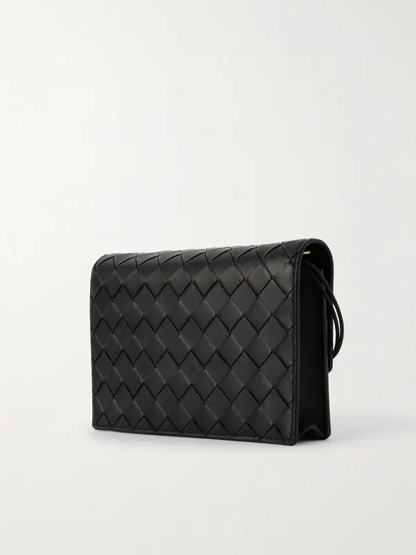 Bottega Veneta Intrecciato Leather Pouch With Knotted Hardware