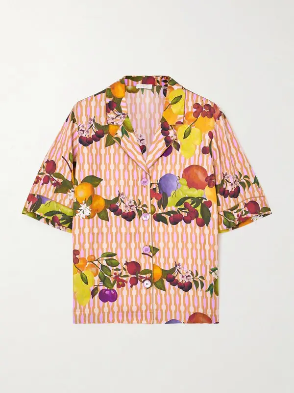 ERES Printed Silk-twill Shirt - Multi