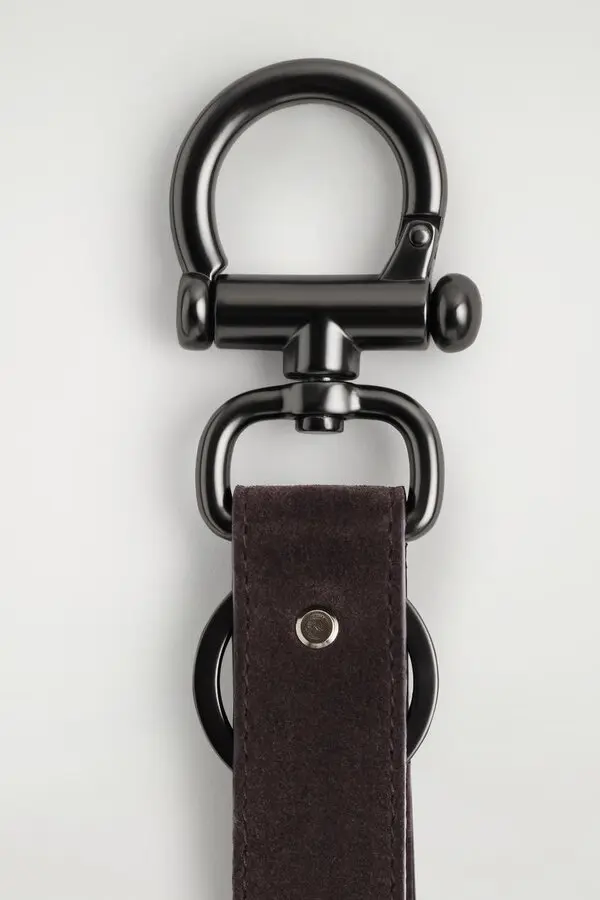 Cos Leather Keyring - Brown