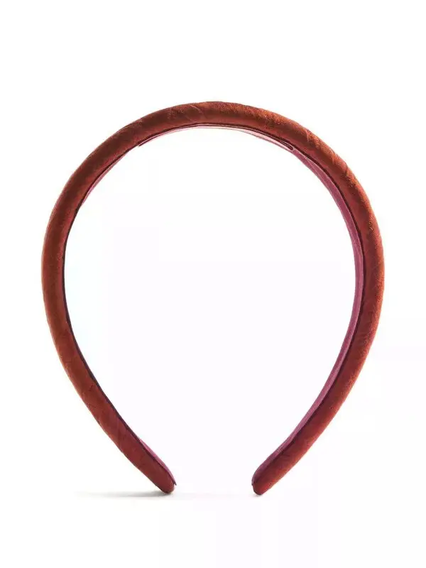 La DoubleJ Textured Flat Headband - Brown