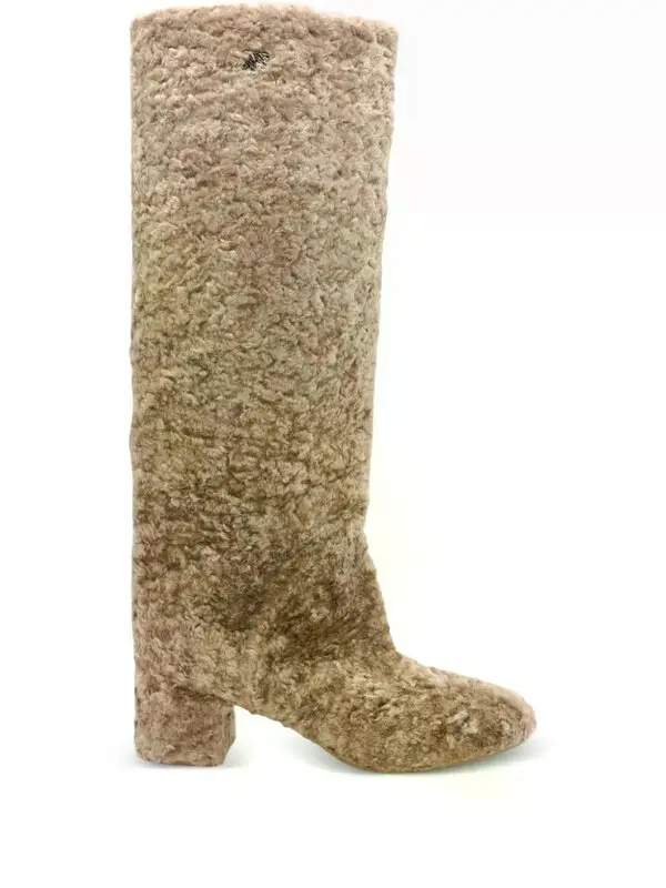 Casadei Textured Knee-high Boots