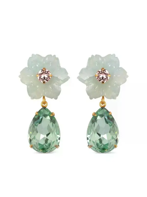JENNIFER BEHR Juna Flower-drop Earrings - Gold