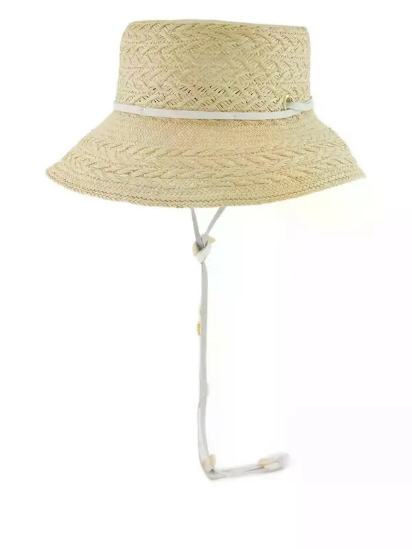 SENSI STUDIO Textured Straw Hat - Neutrals
