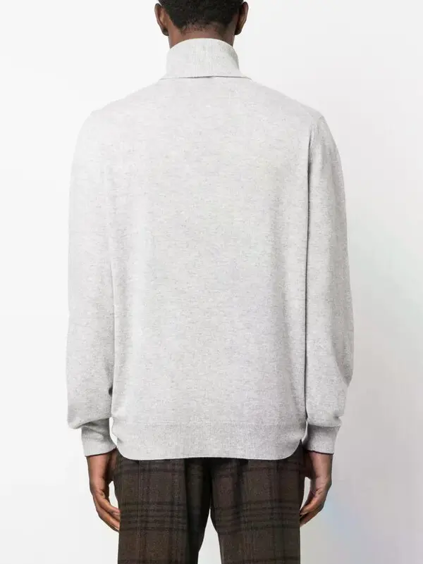 Brunello Cucinelli Roll-neck Cashmere Jumper - Grey