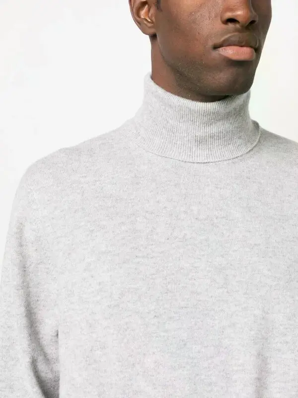 Brunello Cucinelli Roll-neck Cashmere Jumper - Grey