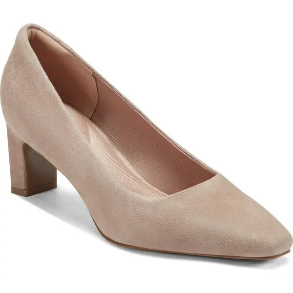 Rockport Almond Toe Pump - Taupe