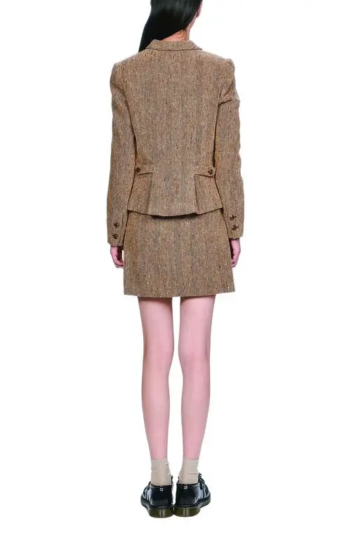 Anna Sui Herringbone Tailored Jacket