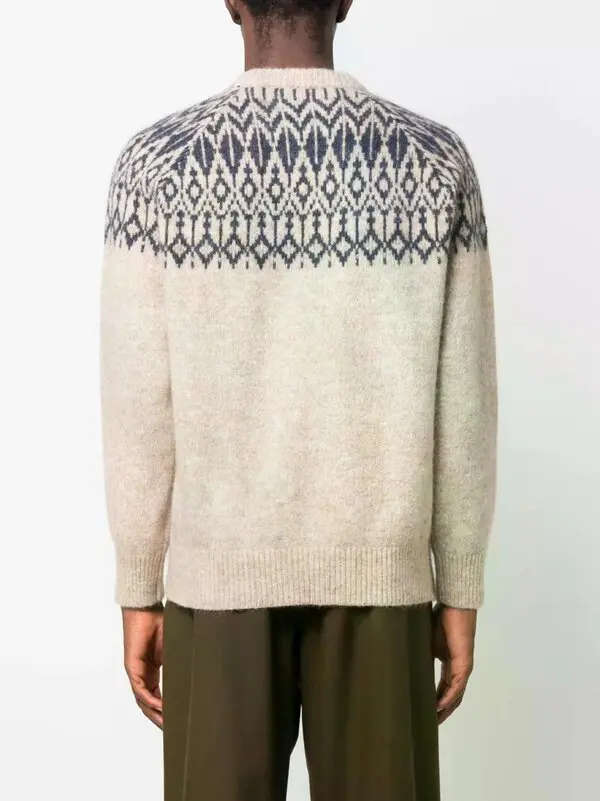 Brunello Cucinelli Patterned-knit Crew-neck Jumper
