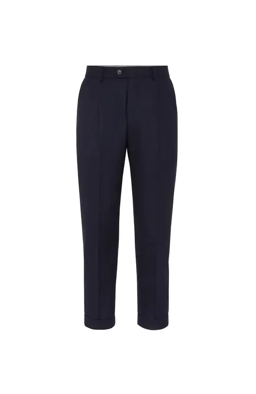Brunello Cucinelli Leisure Fit Hopsack Trousers