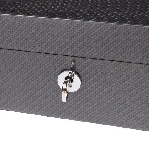 RAPPORT LONDON Carbon Fibre Ten Watch Box