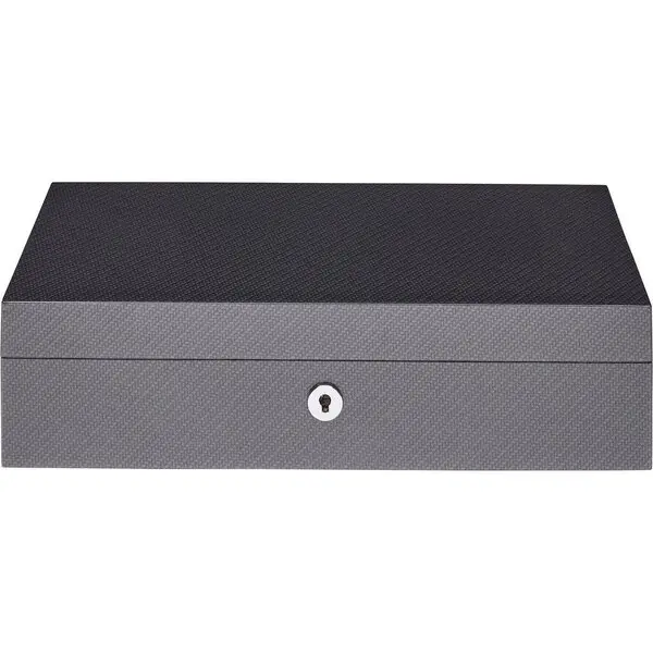 RAPPORT LONDON Carbon Fibre Five Watch Box - Grey