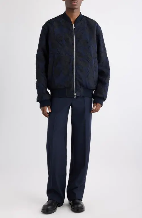 Dries Van Noten Panvel Wide Leg Wool Pants