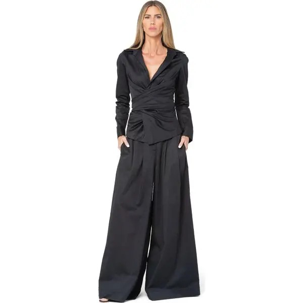 JBQ Valentina Long Sleeve Top - Black