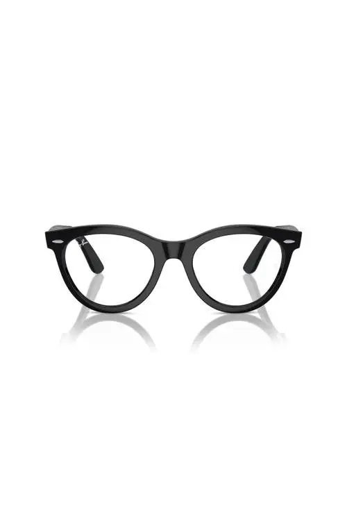 Ray-ban Round Optical Eyeglasses - Black