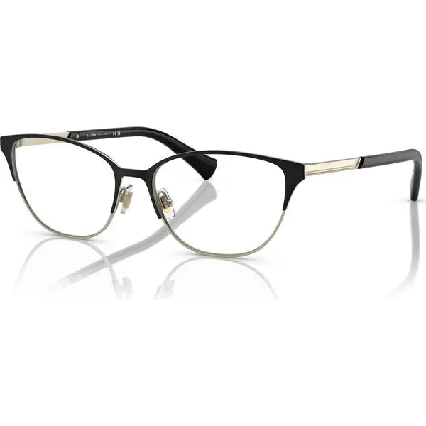 Ralph Lauren 54mm Cat Eye Optical Glasses - Black