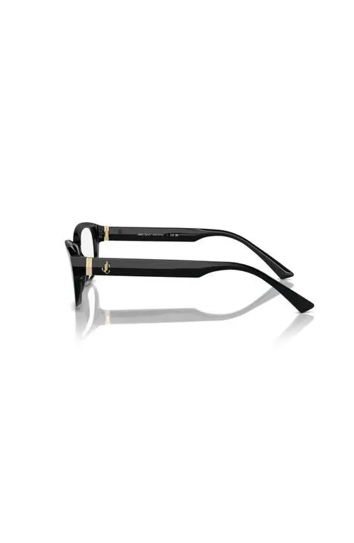 JIMMY CHOO 55mm Oval Optical Glasses - Black