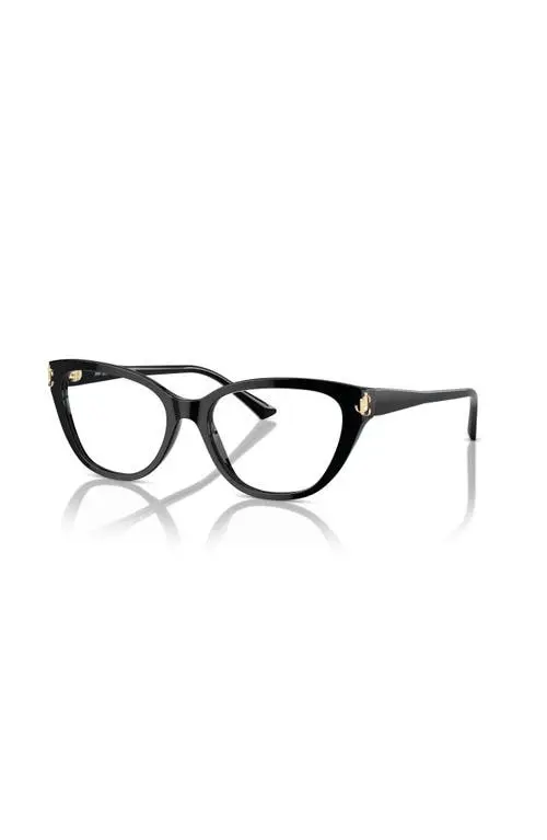 JIMMY CHOO 54mm Cat Eye Optical Glasses - Black