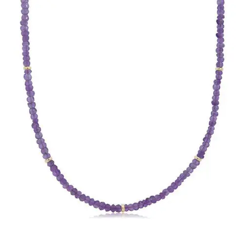 THE LOVERY Bead Necklace - Amethyst