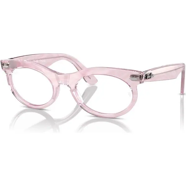 Ray-ban 50mm Oval Eyeglasses - Violet
