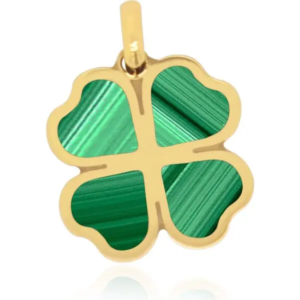 THE LOVERY Lucky Clover Charm - Malachite