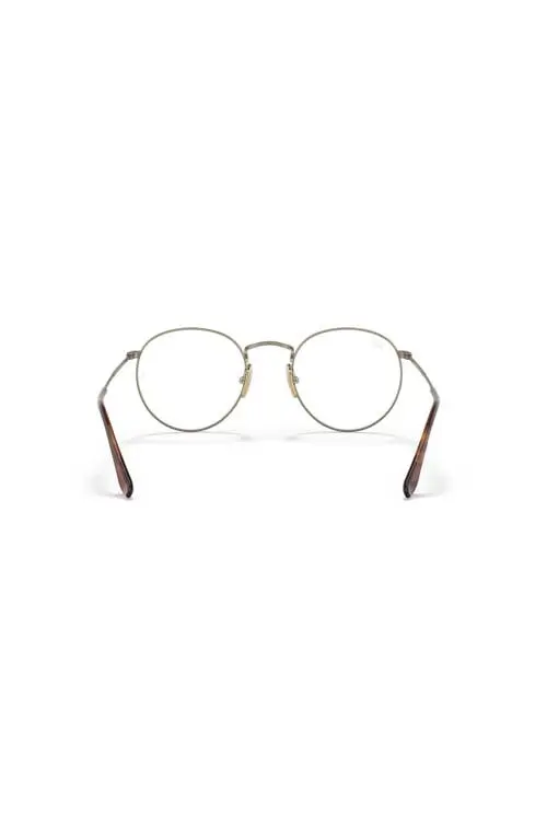 Ray-ban 50mm Square Eyeglasses - Gold/tortoise