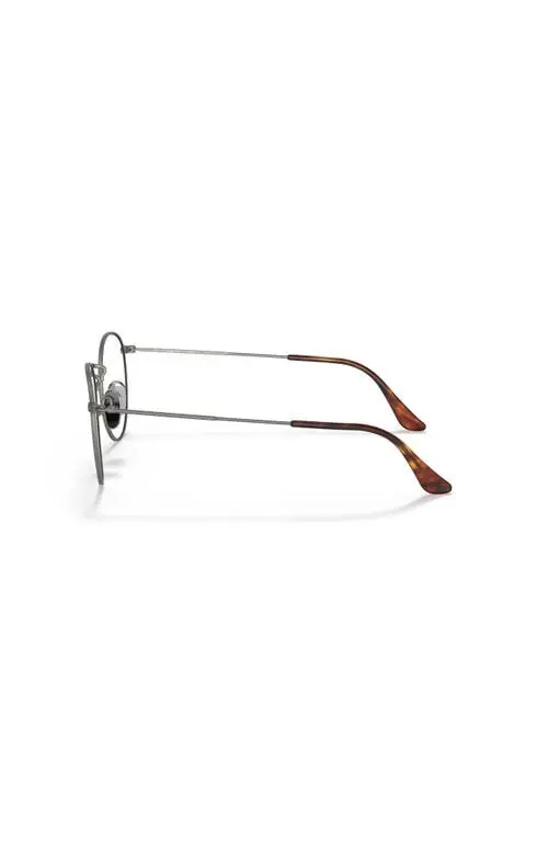 Ray-ban Round Frame Titanium Eyeglasses - Grey